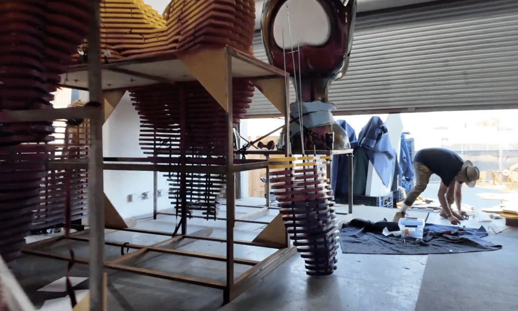 An Out of This World Sculpture: Burning Man Mobile Stage Car - Kerfkore